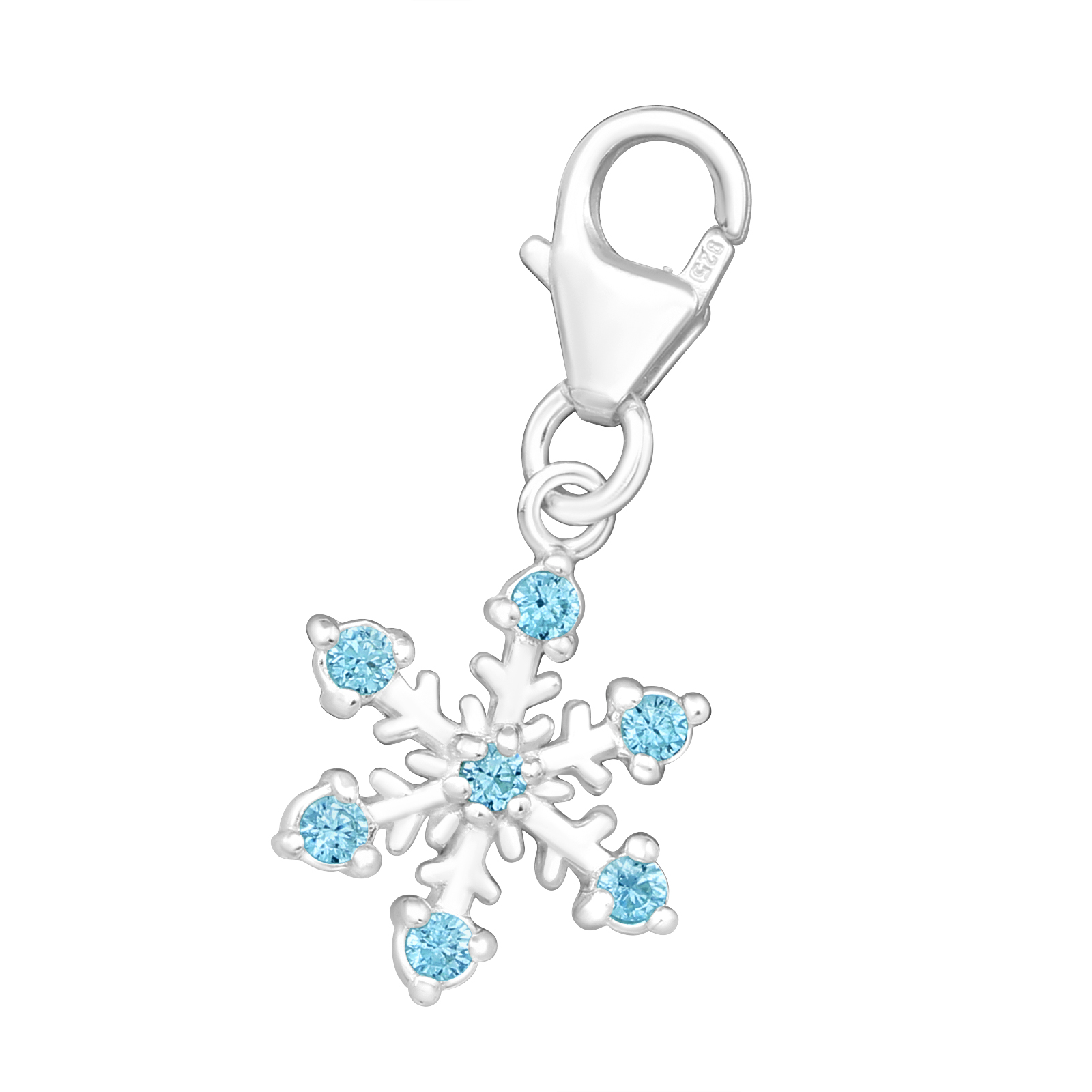 Snöflinga - Silver Berlocker med ring