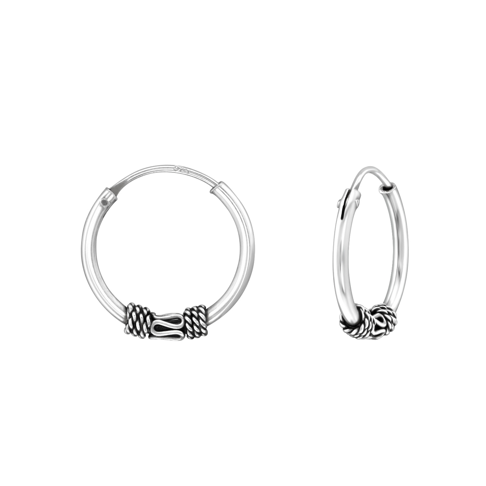 Bali - Silver Bali Hoops